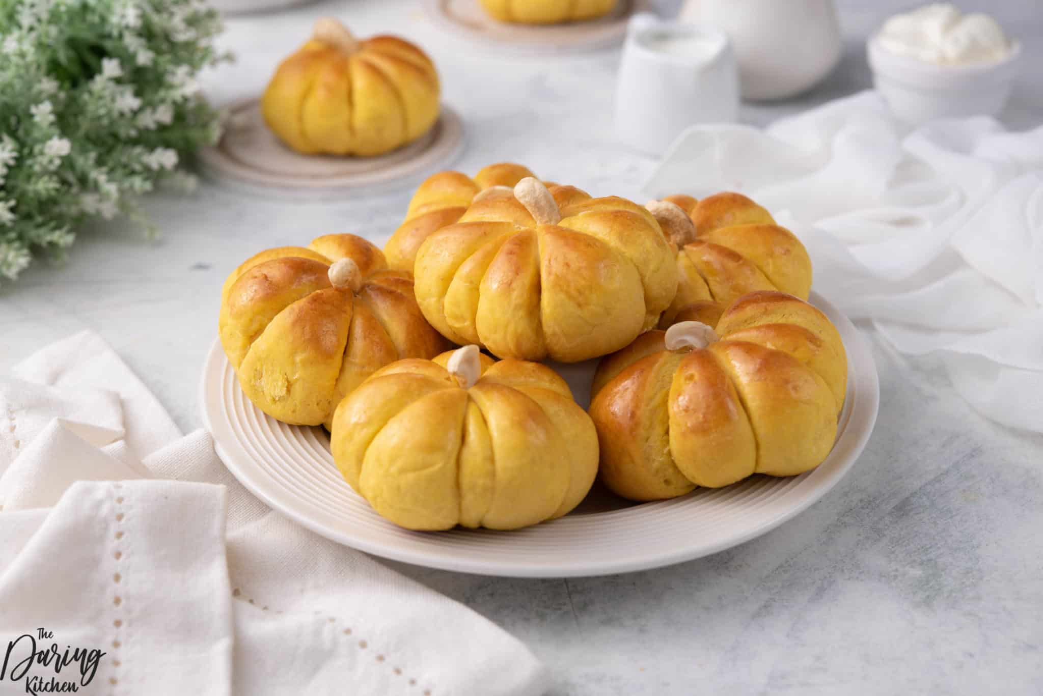 Fluffy Pumpkin Dinner Rolls - Daring Kitchen