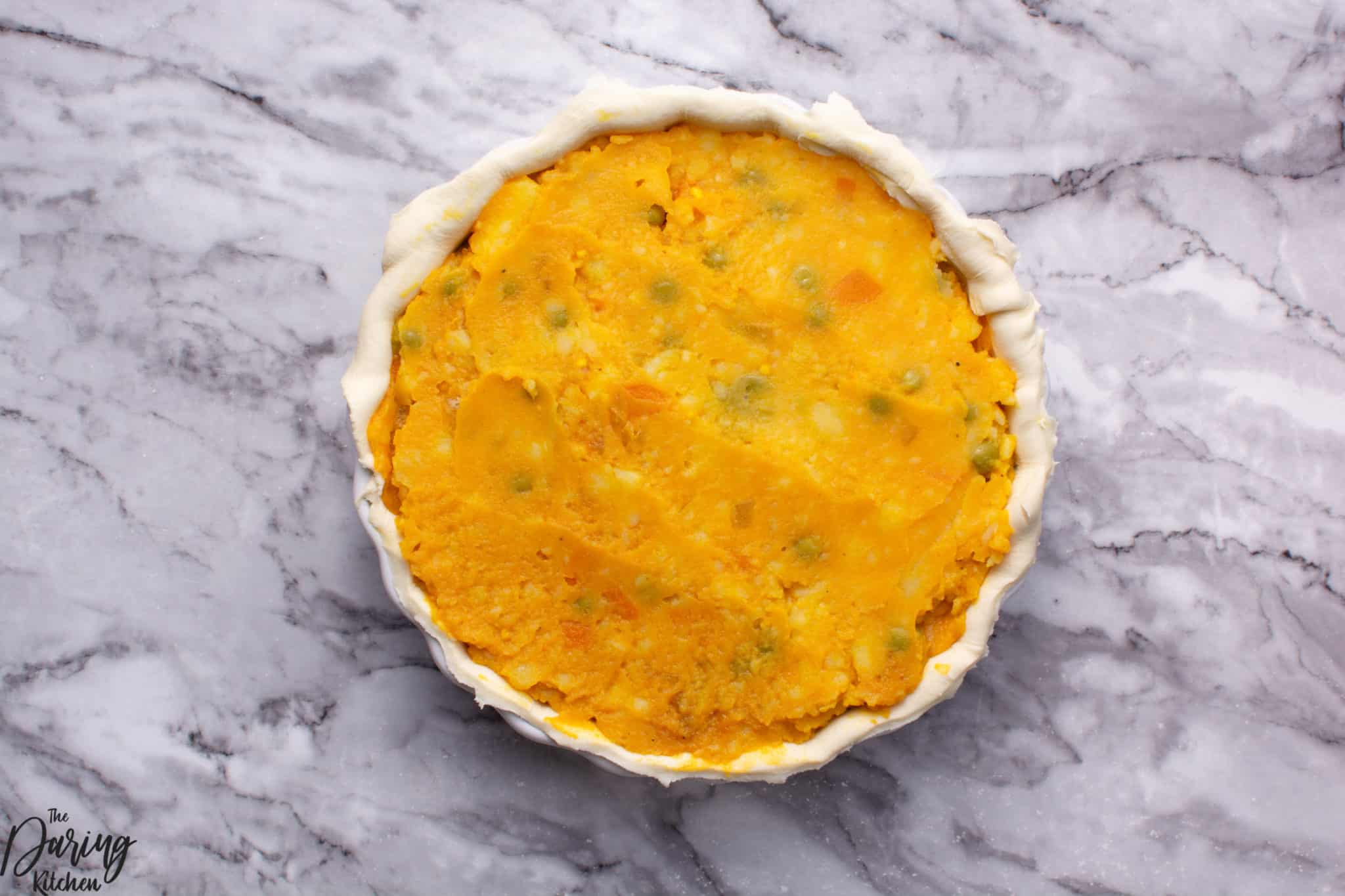 Vegetarian Samosa Pie With Puff Pastry And Veggies! - Daring Kitchen