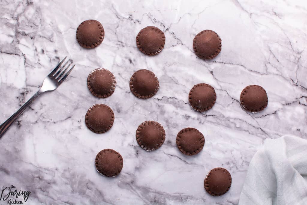 Chocolate Ravioli With Mascarpone And Raspberry Sauce - Daring Kitchen