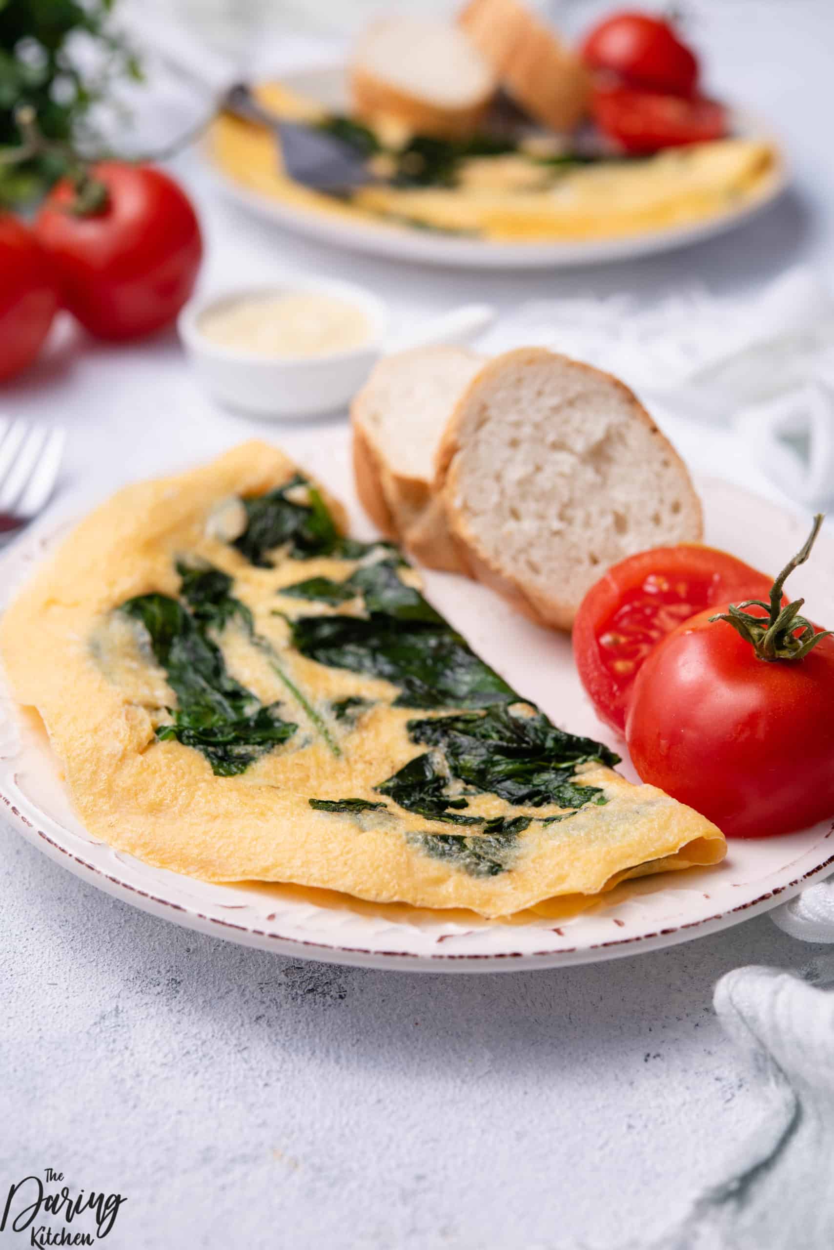 Homemade Spinach Omelette - Daring Kitchen